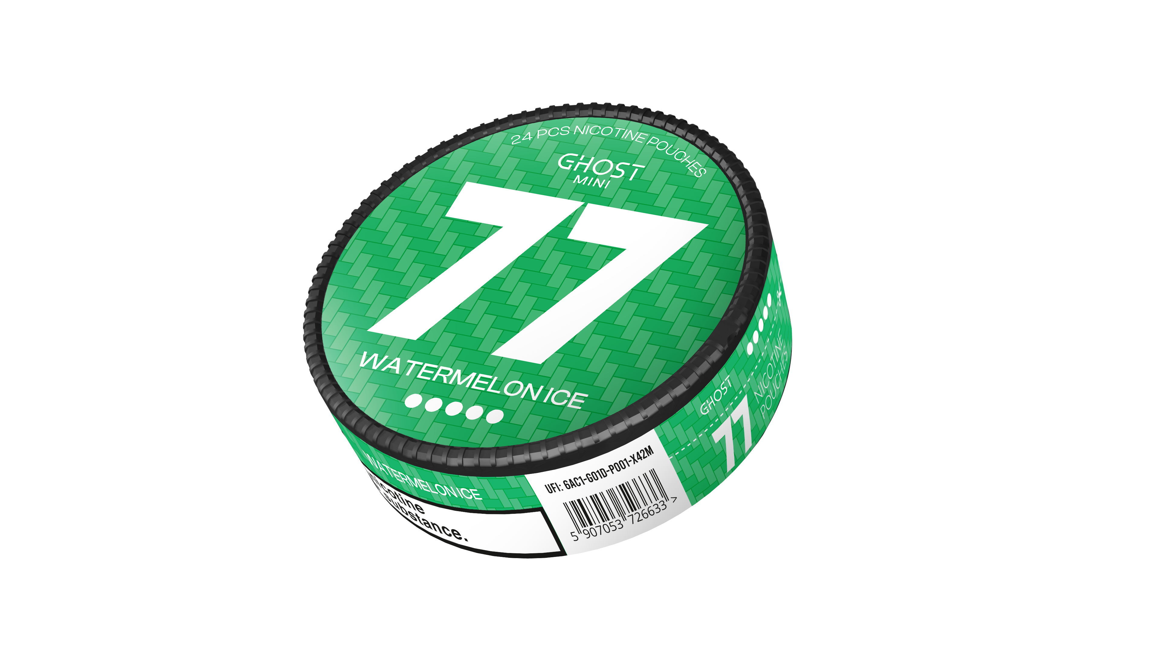 77 Ghost Mini Watermelon Ice Extra Strong Snus Wholesale - Pouchconcept